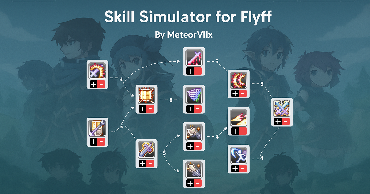 Flyff Universe Skill Simulator - Plan Your Character Skill Build